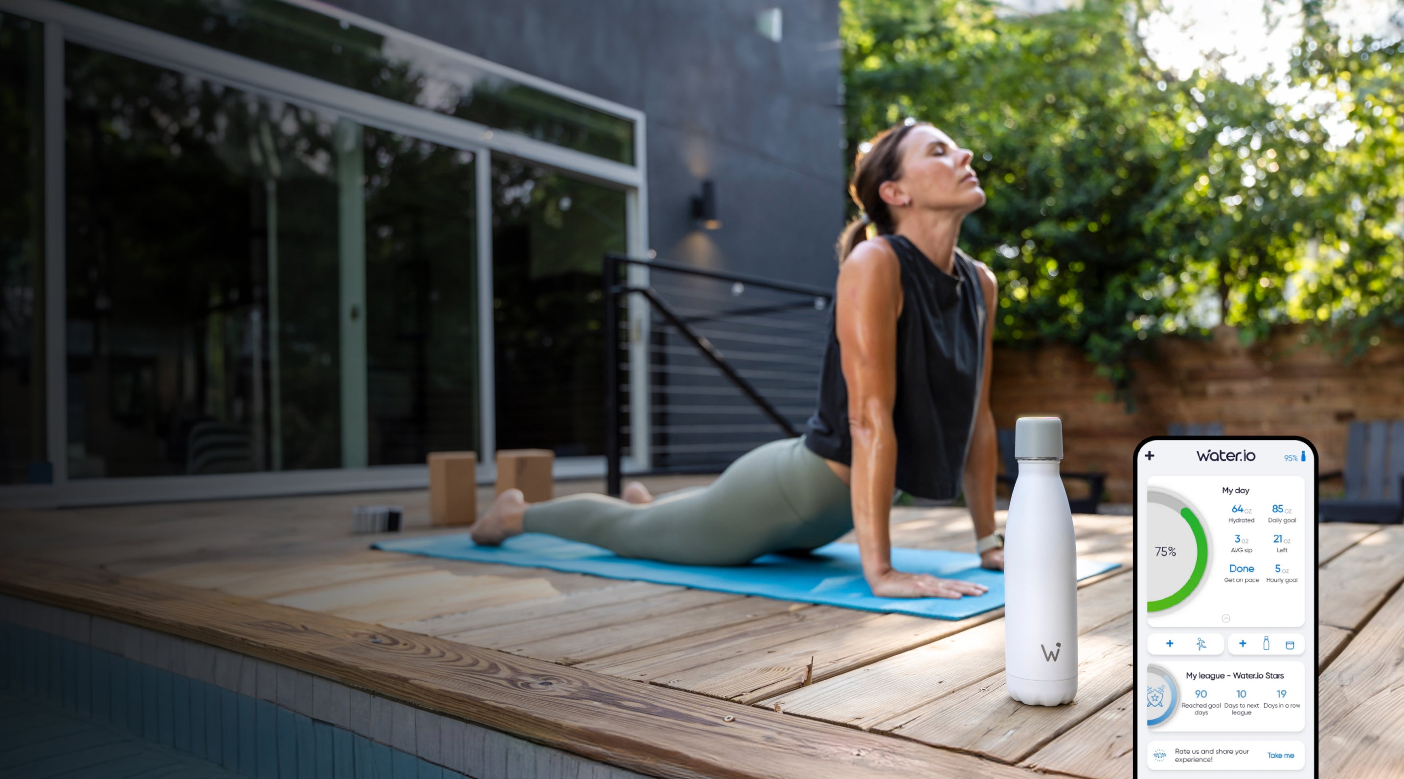 Water.io | Smart water bottle + free companion app